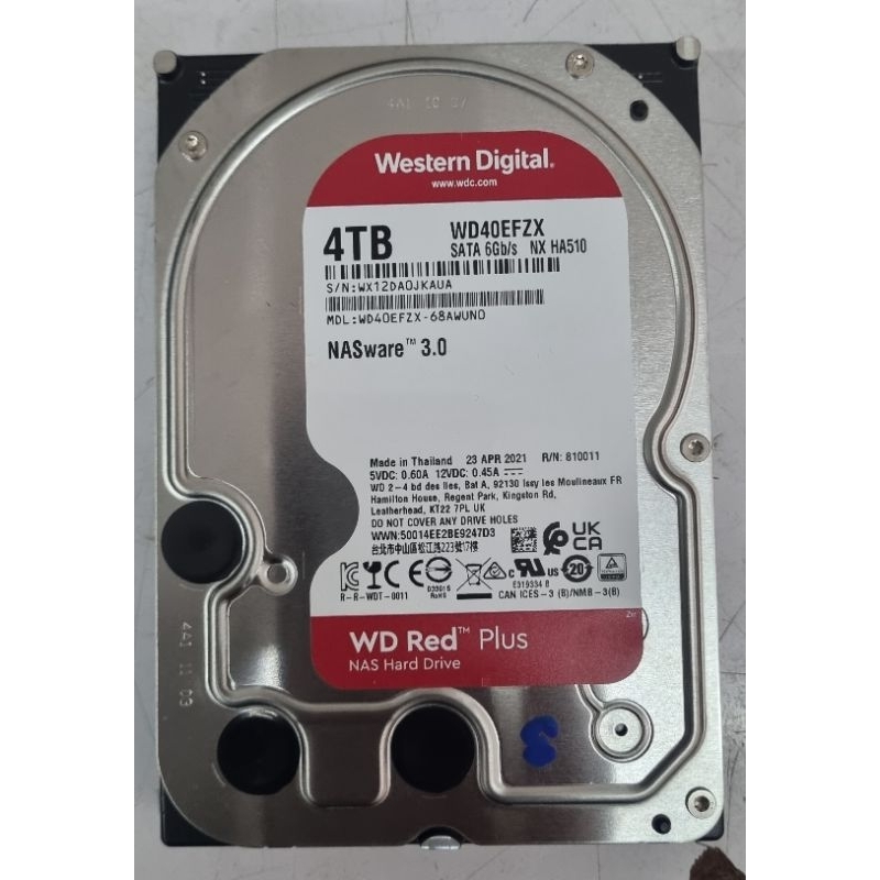 (Western Digital)WD 4 TB HDD ฮาร์ดดิส WD RED PLUS NAS | Shopee Thailand