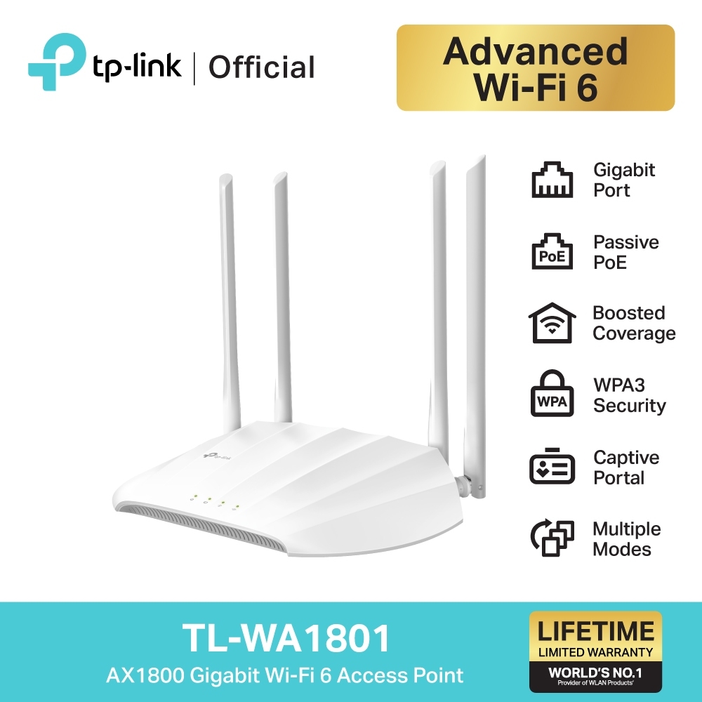 TP-Link (TL-WA1801) AX1800 Gigabit Wi-Fi 6 Access Point | Shopee Thailand