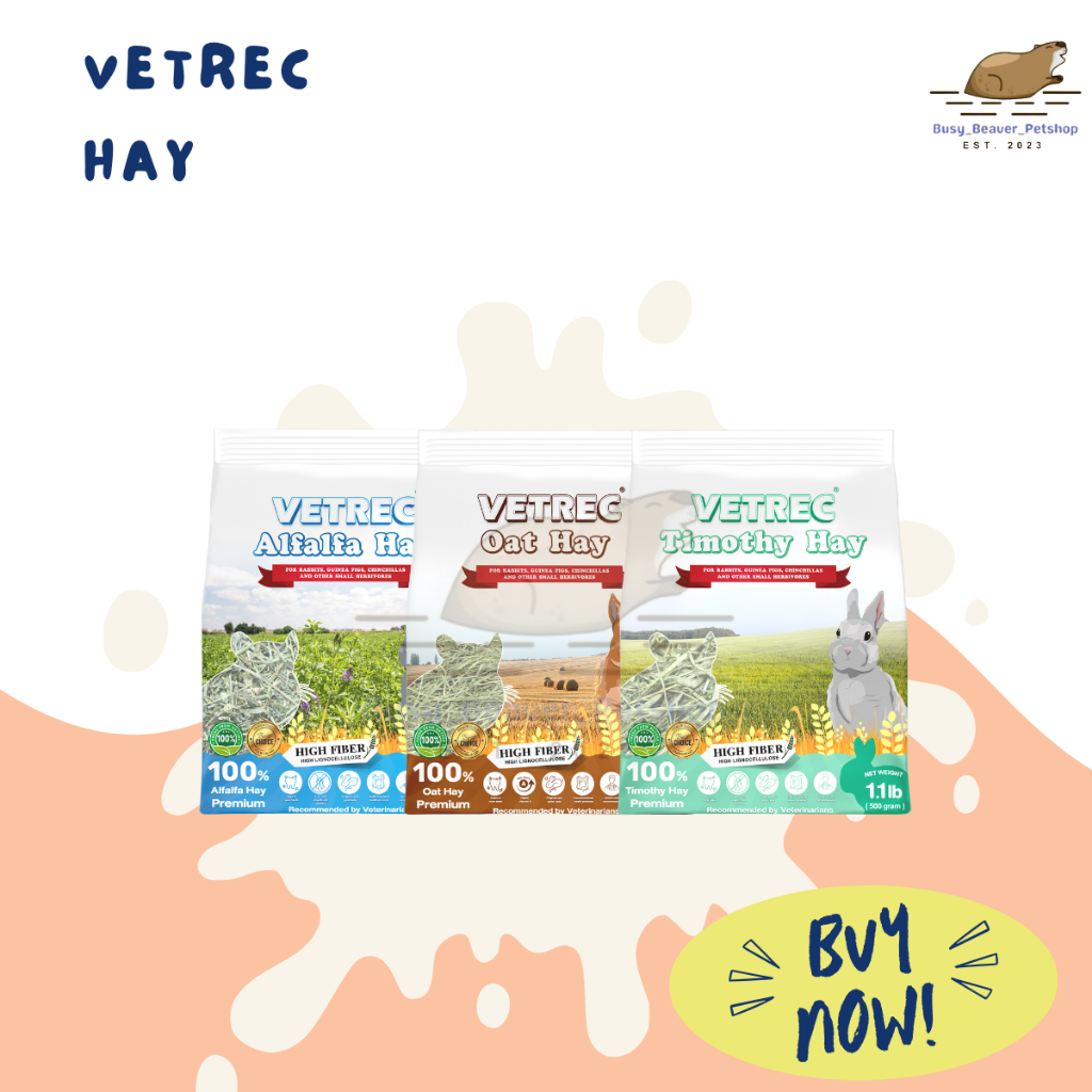 VETREC HAY หญ้าเกรดซูเปอร์พรีเมี่ยม 500กรัม *1ออเดอร์สั่งได้ไม่เกิน7ถุง ...