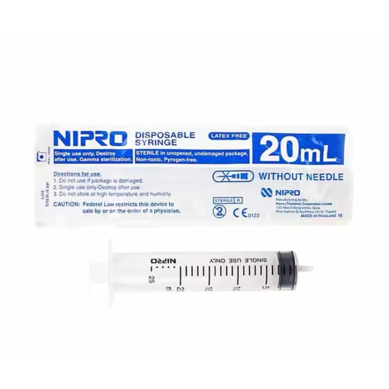 นิโปร ไซริงค์ กระบอกฉีดยา 20 มล. - Nipro Syringe 20 ml. | Shopee Thailand