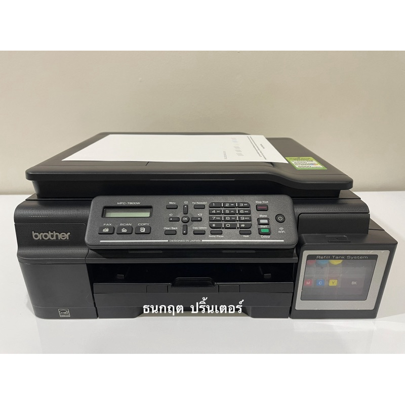 ปริ้นเตอร์ Brother DCP-T800W💥 ออโต้ฟรีด ถ่ายเอกสารเป็นชุด Wi-fi💥 All-in ...