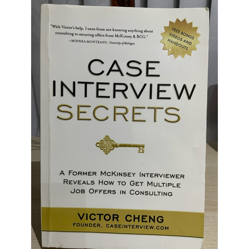 Case Interview Secrets: A Former McKinsey Interviewer - Victor Cheng ...