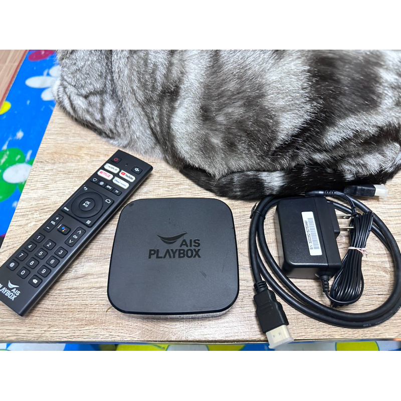 กล่อง AIS Play Box V4 มือสอง (ไม่มีรายเดือน) อุปกรณ์ครบ กล่อง AndroidTv(กล่องดูทีวีเอไอเอส ...