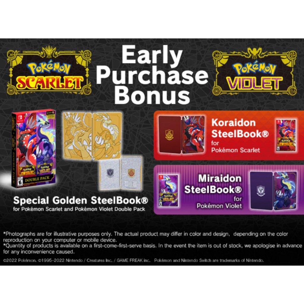 [มือ1] Pokemon Scarlet and Pokemon Violet Double Pack GAME NINTENDO ...