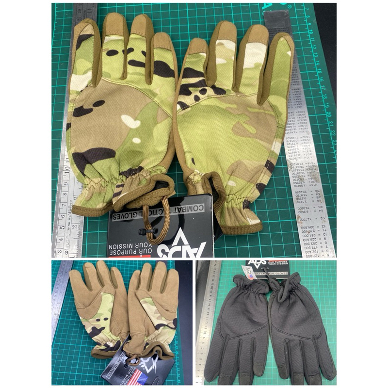 ถุงมือทหาร COMBAT TACTICAL GLOVES ลายพรางMULTICAM และสีดำ ของใหม่มือ1 ...