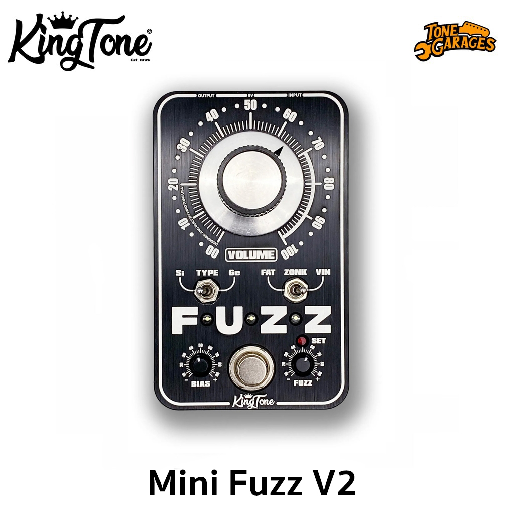 Kingtone Mini Fuzz V2 Black Panel MiniFuzz SI/GE with DIP Switch เอฟเฟค ...