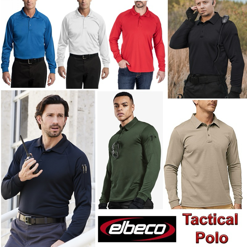 เสื้อแขนยาว Elbeco Tactical Long Sleeve Polo | Shopee Thailand