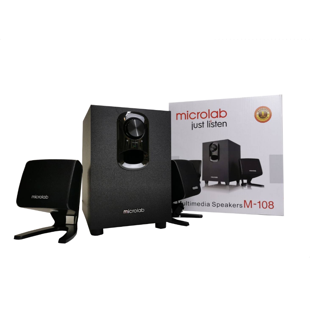 ลำโพงพร้อมซัฟวูฟเฟอร์ ระบบ2.1 Microlab M-108 & M-108BT Speaker | Shopee ...