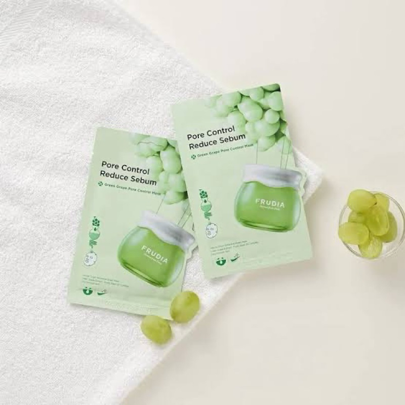 มาร์คหน้าเกาหลี Green Grape Pore Control Mask สกัดจากผลไม้ มาร์ค Vegan | Shopee Thailand