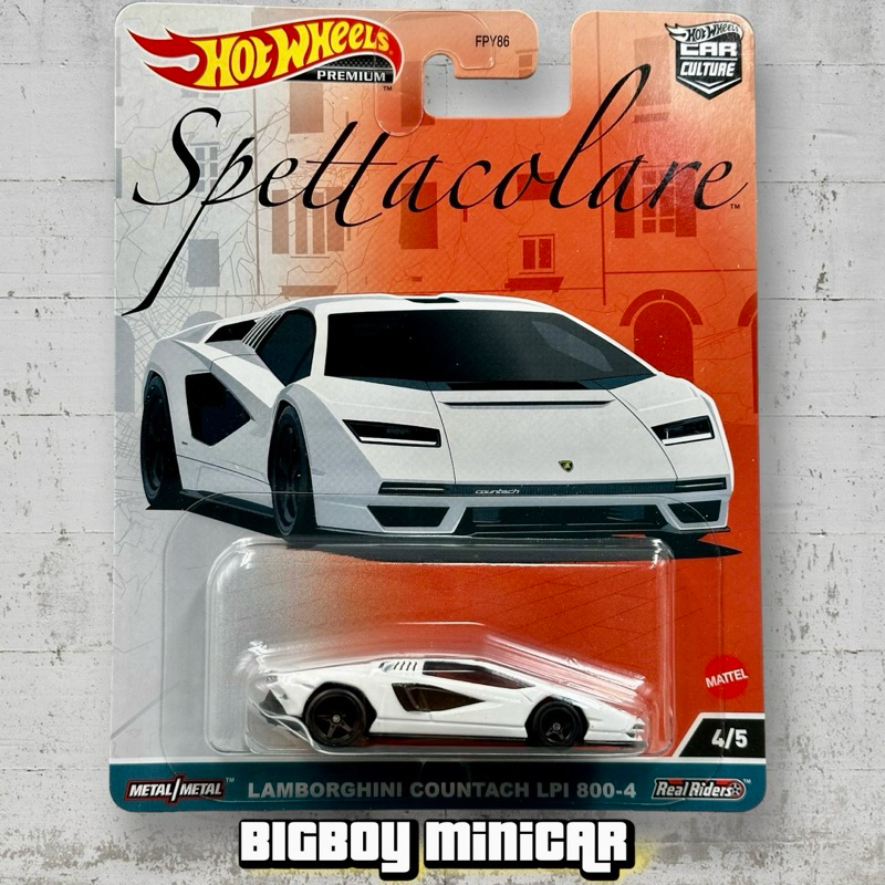 Hot Wheels Premium- LAMBORGHINI COUNTACH LPI 800-4 ล้อยาง | Shopee Thailand