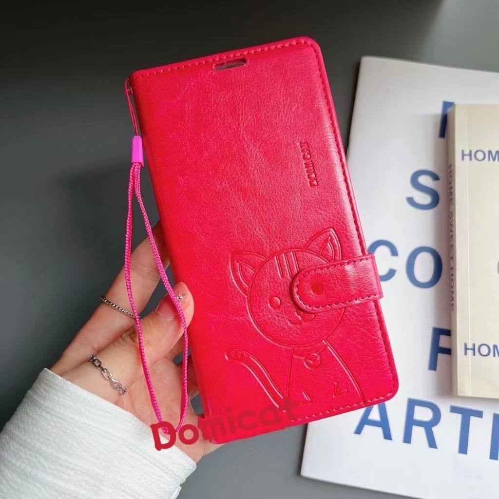 เคส ฝาพับ Domicat สำหรับ มือถือ oppo A77S A31 A3S A5S A37 A83 A12 F9 A7 ...