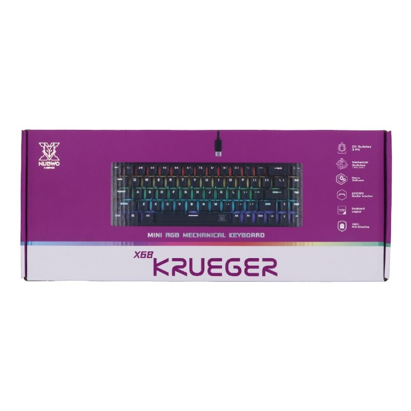 Nubwo X68 Krueger Mini RGB Mechanical Keyboard | Shopee Thailand