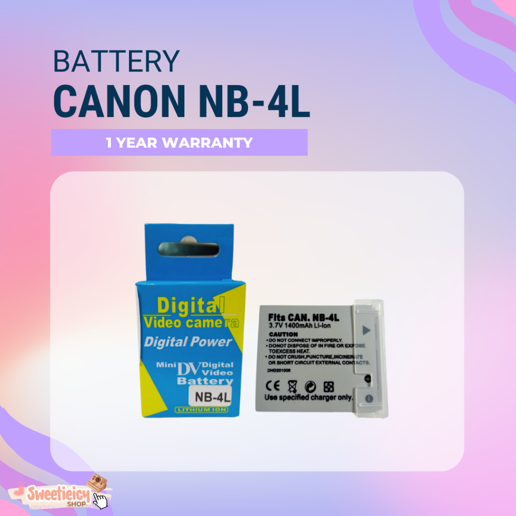 [ประกัน 1 ปี] Battery NB-4L for canon | Shopee Thailand