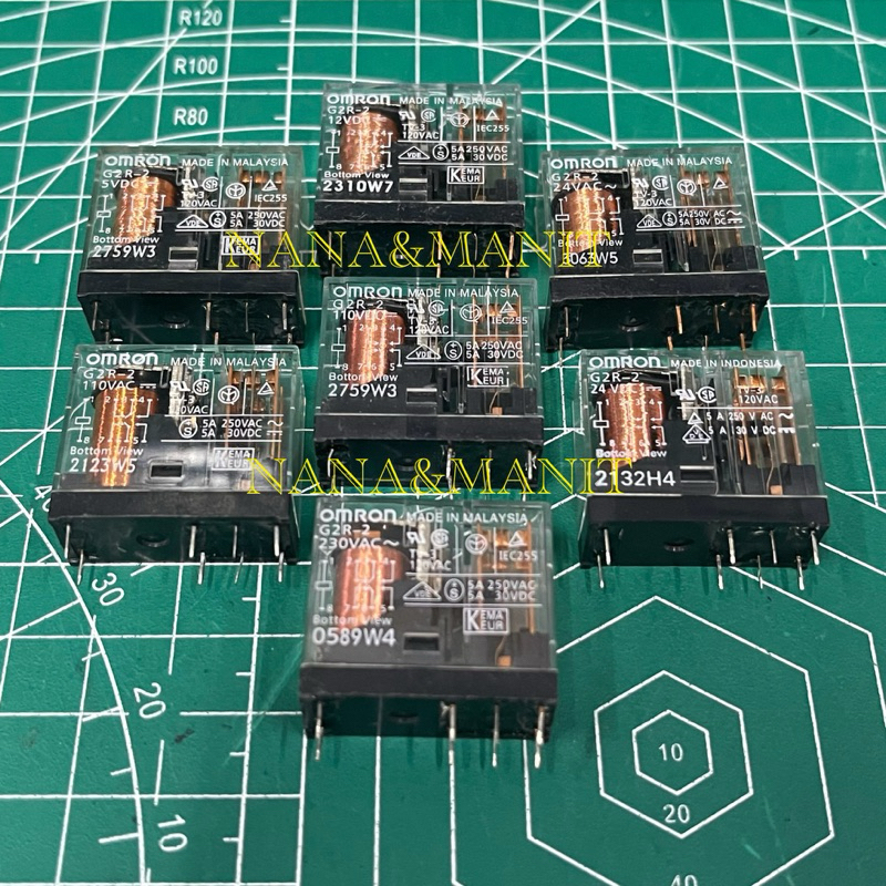 G2R-2 รีเรย์ 8 ขา OMRON 5VDC 12VDC 24VDC 24VAC 110VDC 110VAC 220VAC พร้อมส่ง | Shopee Thailand