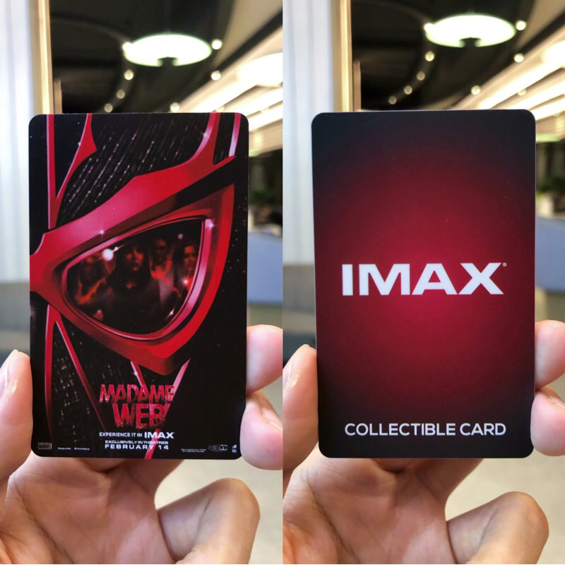 บัตรสะสม Madam Web มาดามเว็บ IMAX Collectible Card จาก Major Cineplex ...