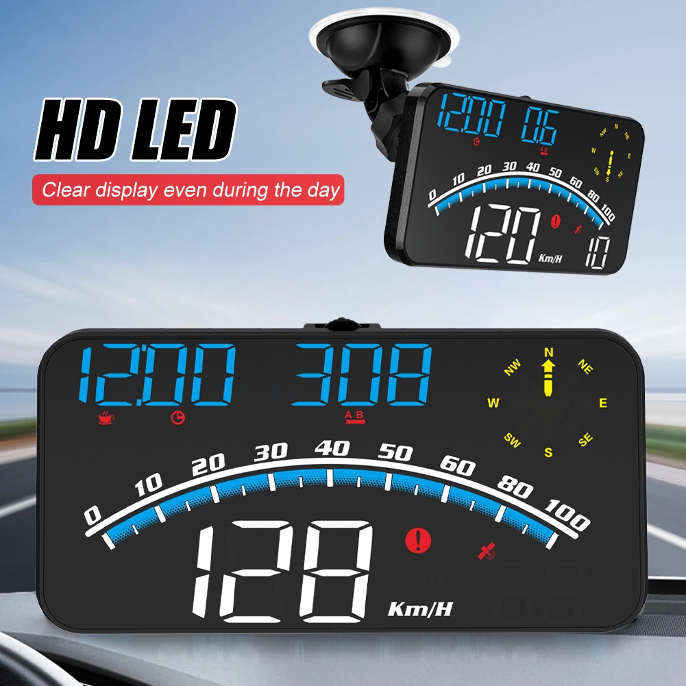 ⚡G10 Universal HUD GPS Display Speedometer Odometer LED Display ...