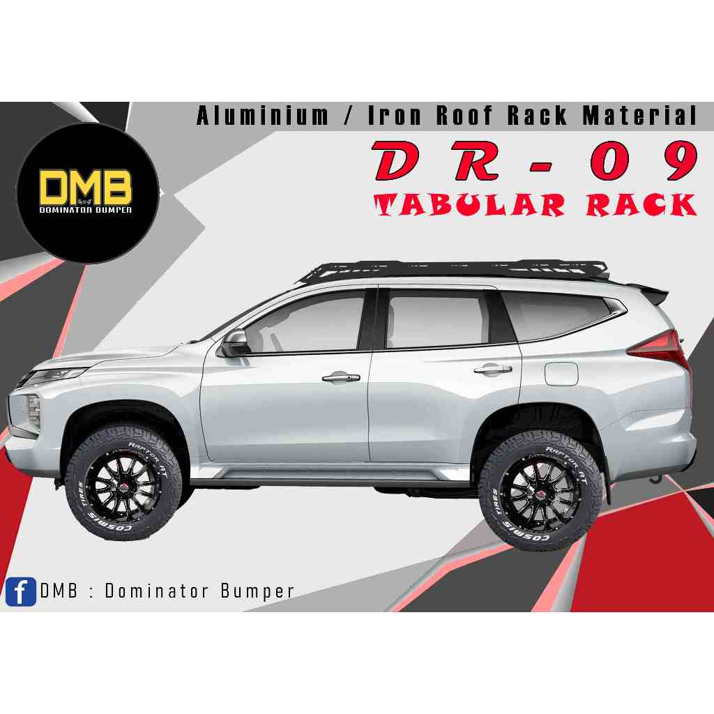 Base Rack สำหรับรถ7ที่นั่ง DR-09 Tabular L Aluminium ตรงรุ่น สวยเข้ารูป ...