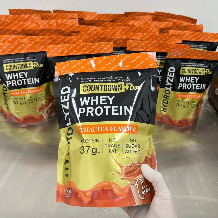 COUNTDOWN PLUS WHEY PROTEIN HYDROLYZED THAI TEA เคาท์ดาวน์ เวย์โปรตีน ...