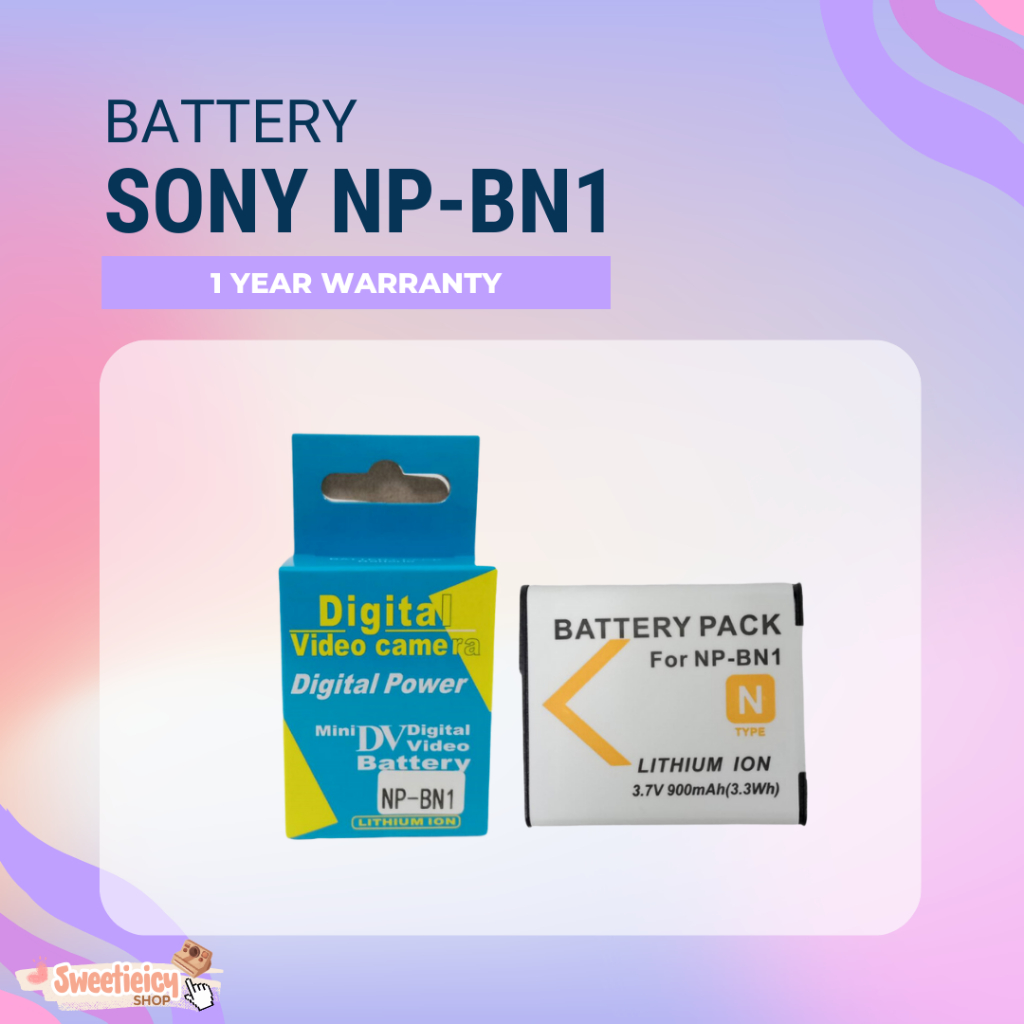[ประกัน 1 ปี]แบตเตอรี่กล้อง Camera Battery SONY NP-BN1 (sku0177) | Shopee Thailand