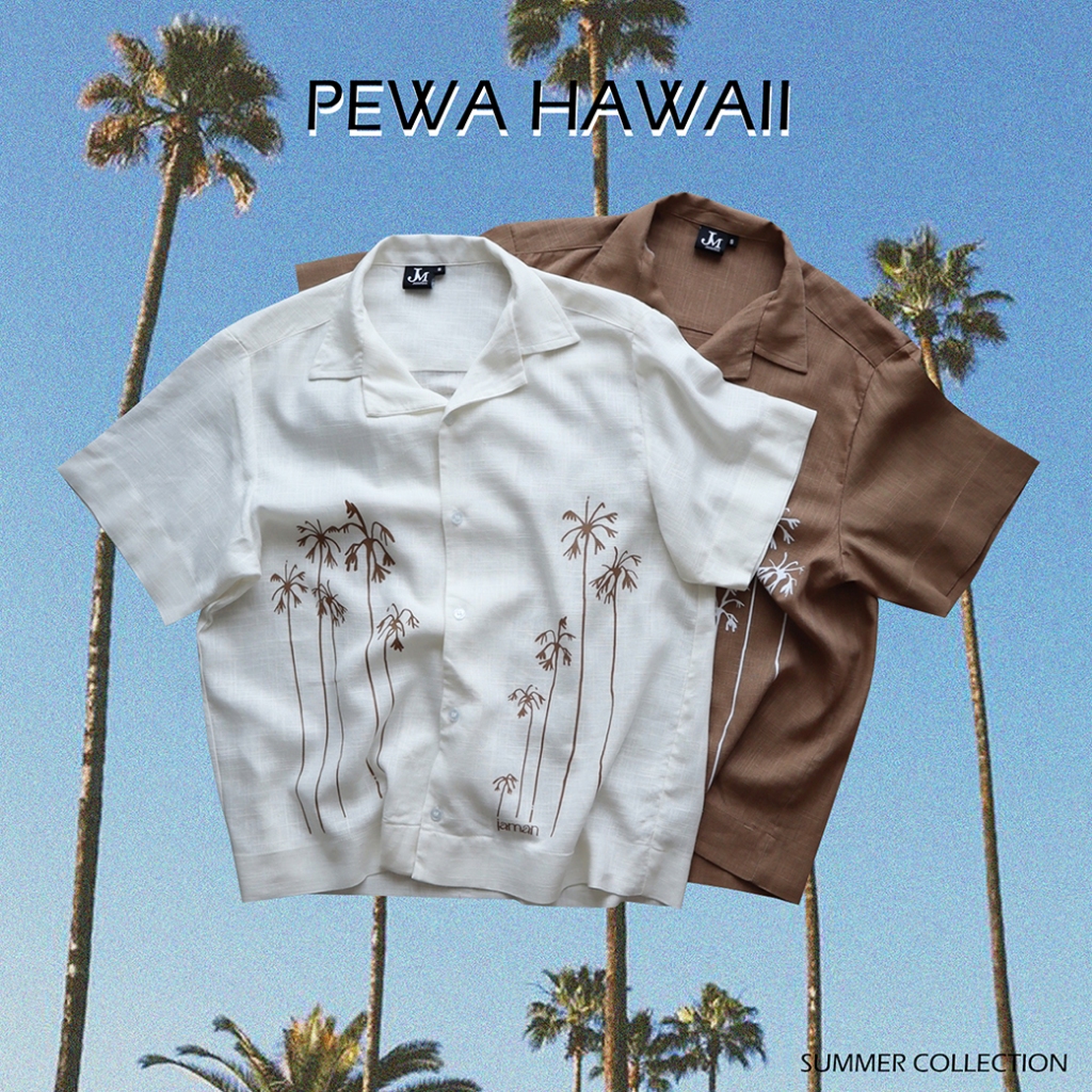 JAMANBKK / PEWA HAWAII / เสื้อฮาวายผ้าลินิน | Shopee Thailand