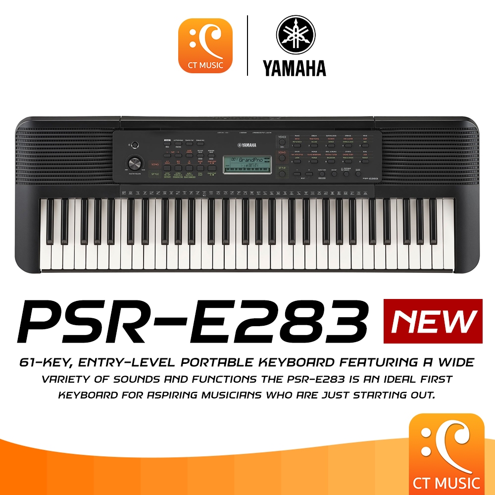 Yamaha PSR-E283 Keyboard คีย์บอร์ด | Shopee Thailand