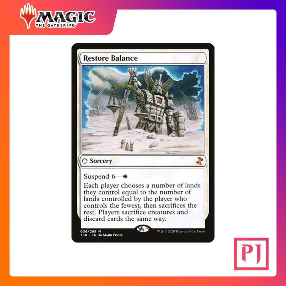 [MTG] Restore Balance [TSR] [WHITE] [MYTHIC] [NORMAL] [ENG] (การ์ดเมจิค ...