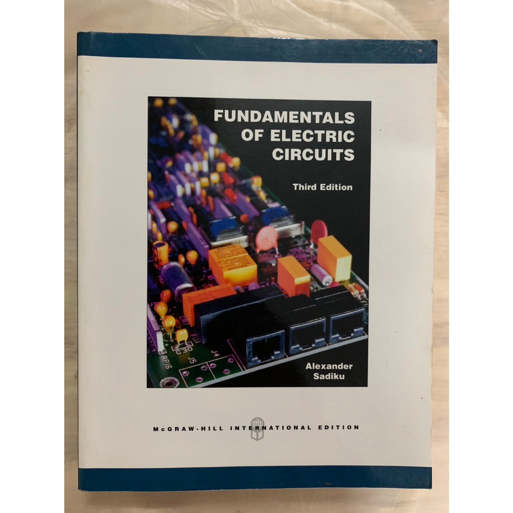 FUNDAMENTALS OF ELECTRIC CIRCUITS Third Edition by Alexander and Sadiku ภาษาอังกฤษ | Shopee Thailand