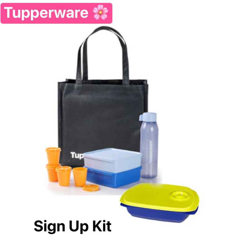 เซ็ตกระปุกและขวดน้ำ Tupperware รุ่น Sign Up Kit | Shopee Thailand