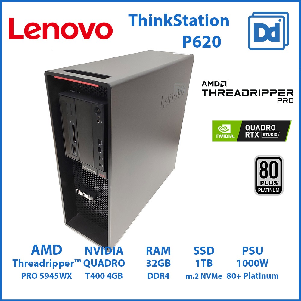 LENOVO ThinkStation P620 AMD Threadripper Pro 5945WX 12C / 24T 4.1GHz ...