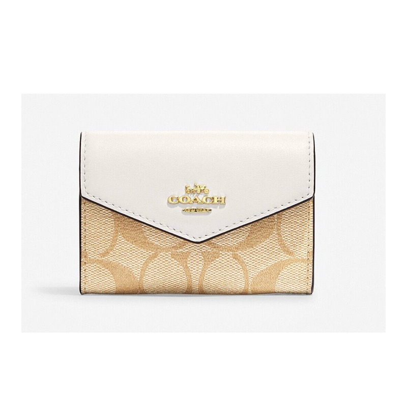 Coach Flap Card Case in Signature Canvas | Shopee Thailand