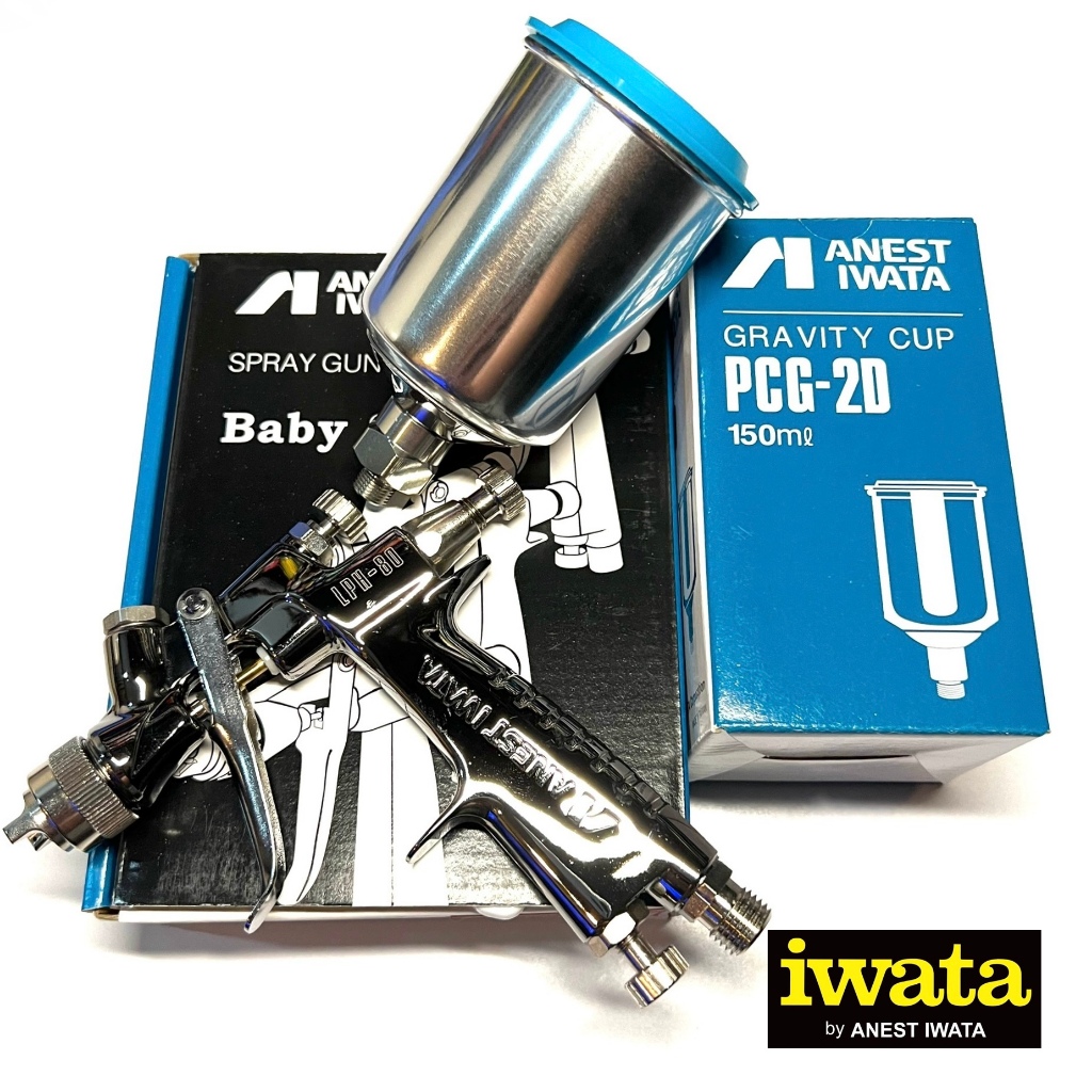 ANEST IWATA LPH-80-122G กาพ่นสี หัวพ่นขนาด 1.2 + ถ้วยสี เหมาะมากกับโมเดลขนาดใหญ่ ประกัน 5 ปี ...