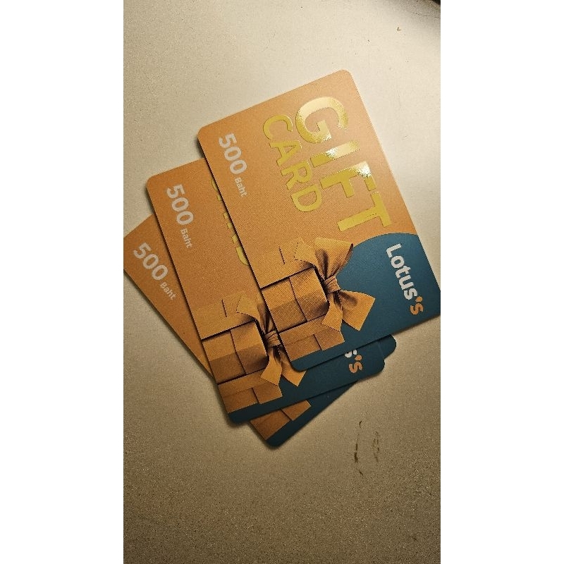 บัตร Lotus Gift Card มูลค่า 500 (ยังไม่ได้ใช้งาน) ขาย 485 บาท | Shopee ...