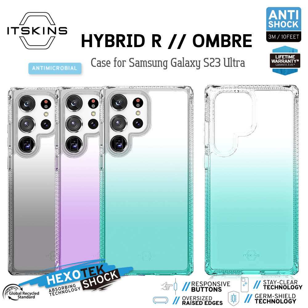 ITSKINS HYBRID R // OMBRE เคสกันกระแทก สำหรับ Samsung Galaxy S23 Ultra ...