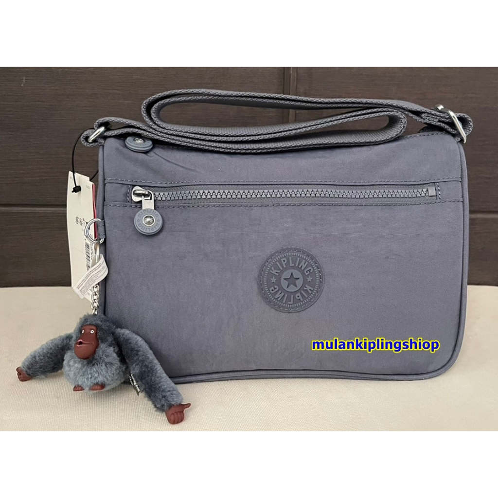 ส่งฟรีEMS KIPLING CALLIE Handbag - Perri Blue สีฟ้าอมเทา ใบจริงสีสดกว่า ...