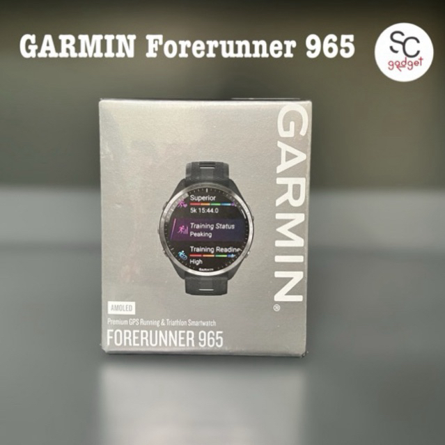 GARMIN Forerunner 965 Carbon DLC Titanium Bezel with Black Case and ...