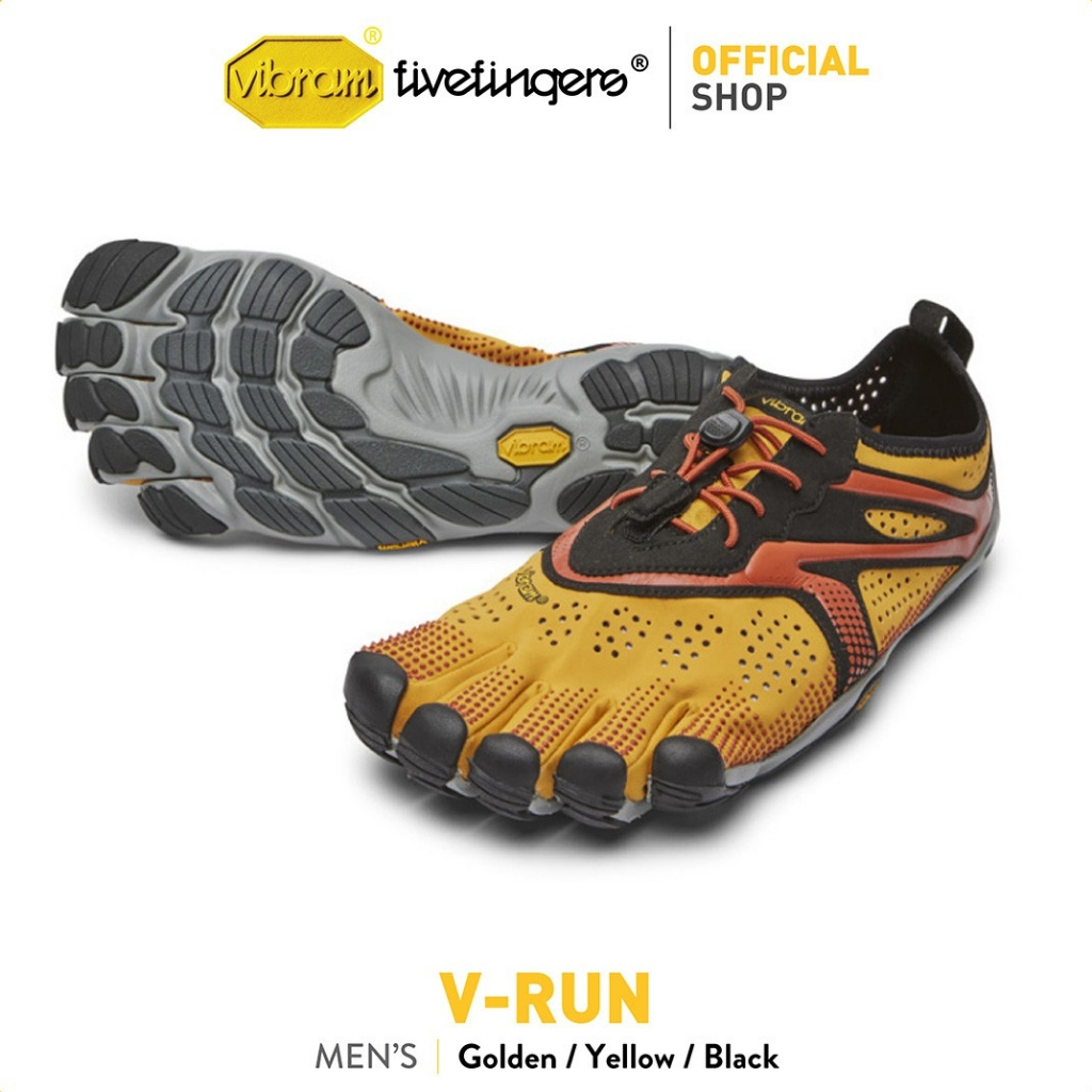 Vibram FiveFingers รองเท้าผู้ชาย รุ่น V-Run (Golden/Yellow/Black ...
