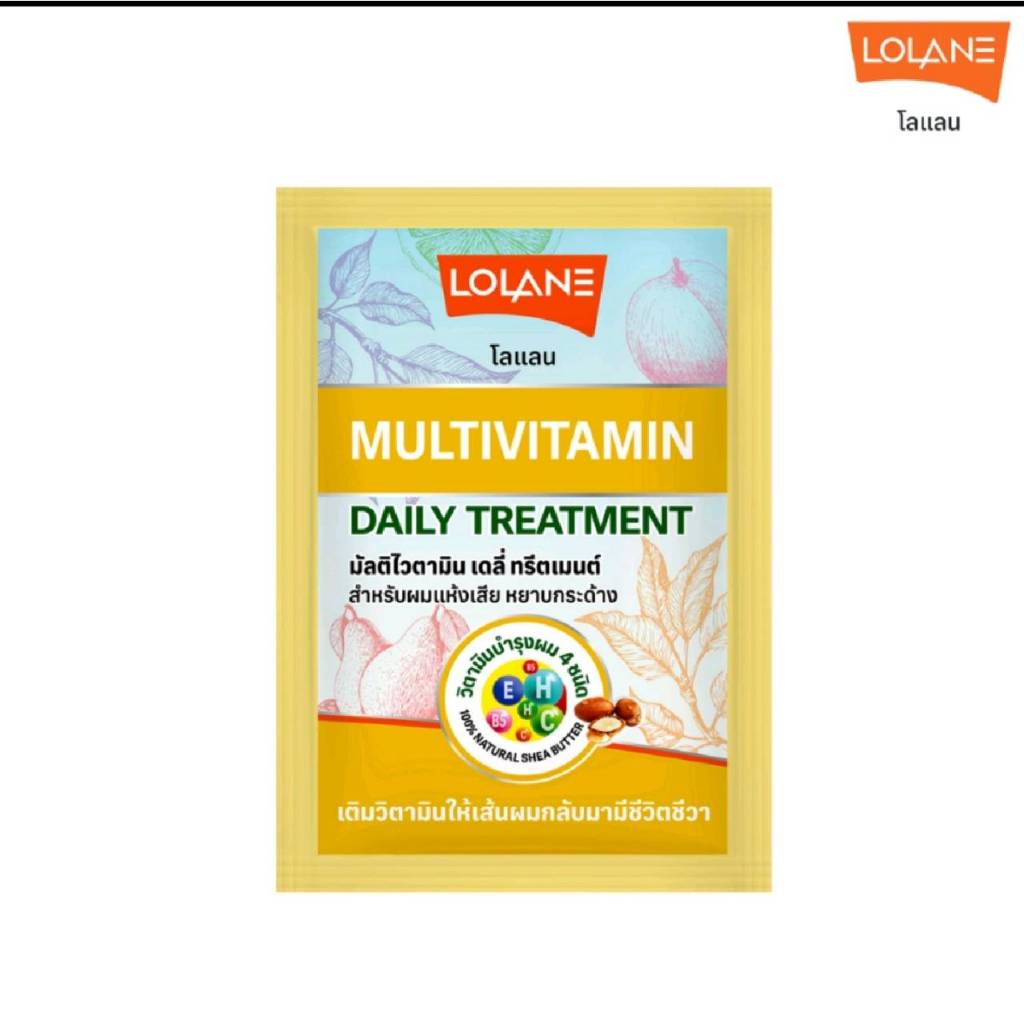 Lolane Multivitamin Daily Treatment โลแลน มัลติไวตามิน ผมแห้งเสีย หยาบ ...