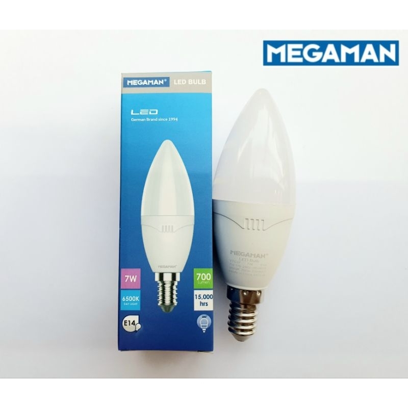 Megaman Led ขั้ว E14 หลอดฝ้า 7W DL หลอดจำปา แสงขาว | Shopee Thailand