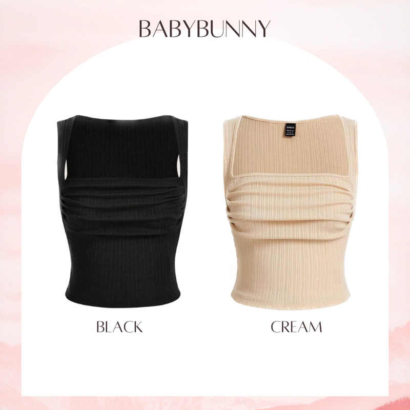 babybunny เสื้อกล้ามพับตรงหน้าอก (พรีออเดอร์ 7-14วัน) | Shopee Thailand