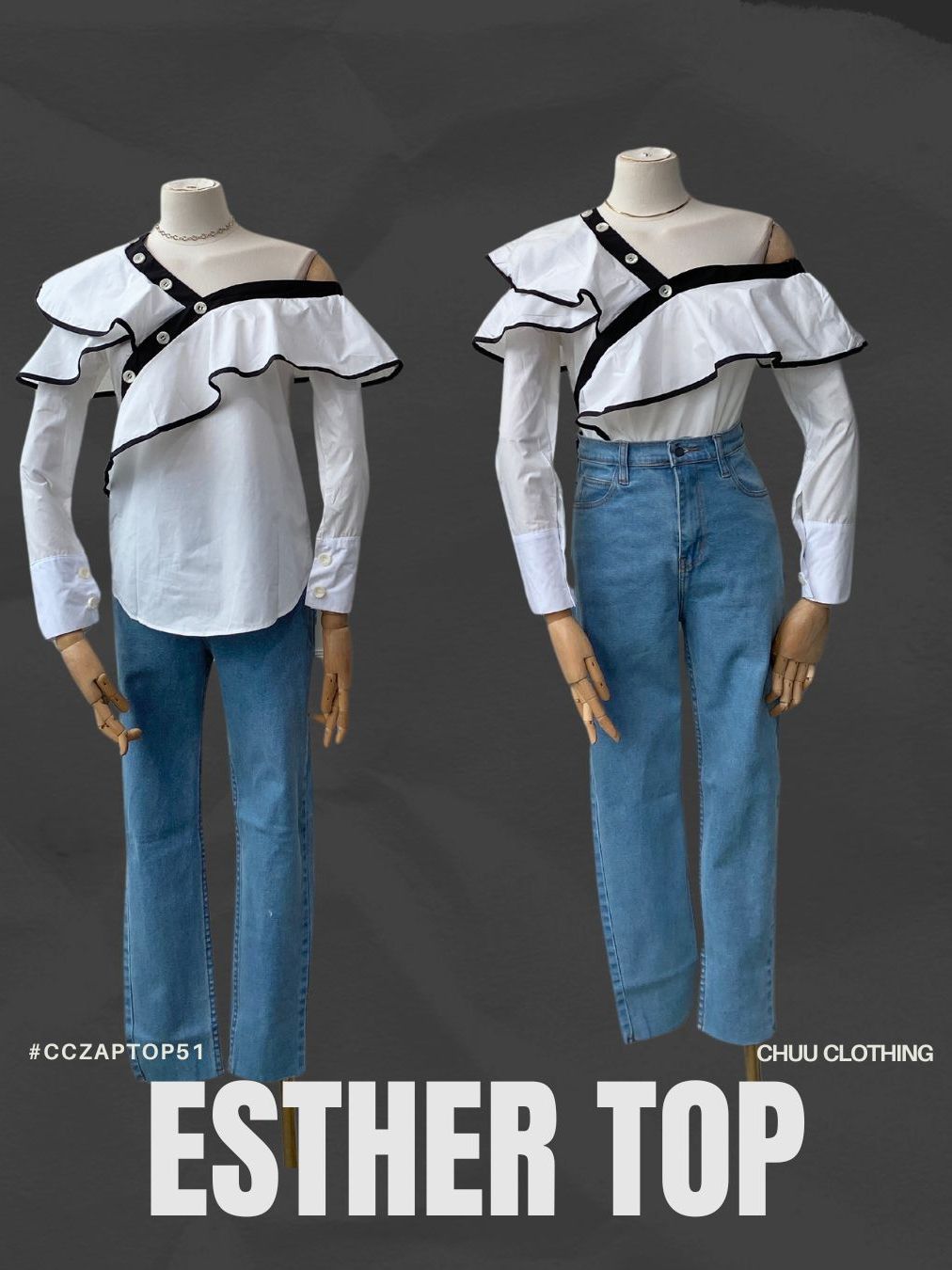 Chuuclothing Esther Top [พร้อมส่ง] | Shopee Thailand