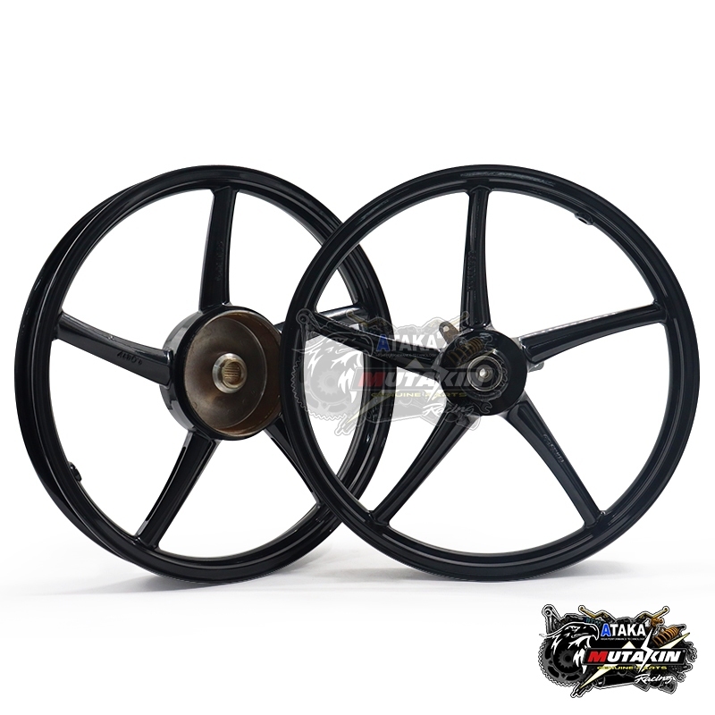 MUTAKIN ลาย ล้อเเม็ก 5ก้านเดิม ล้อแม็กมอเตอร์ไซต์ขอบ YAMAHA AEROX 155 ...