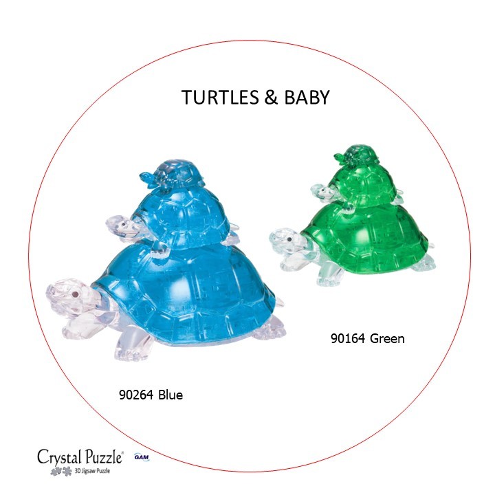 3D Crystal Puzzle ของเล่นตัวต่อสามมิติ Turtles & Baby ของแท้100% ดีไซน์ ...