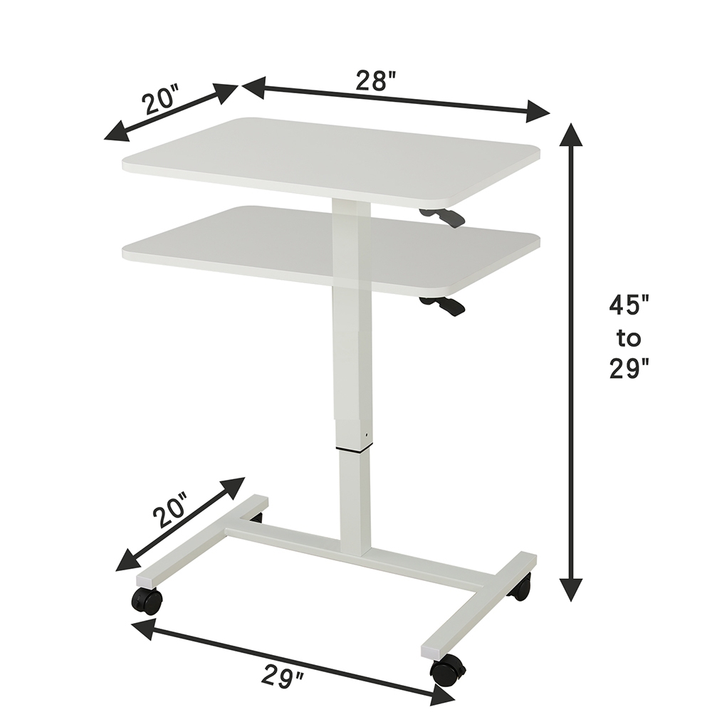 BilBil 28 inches/71cm Height Adjustable Table Pneumatic Laptop Desk ...