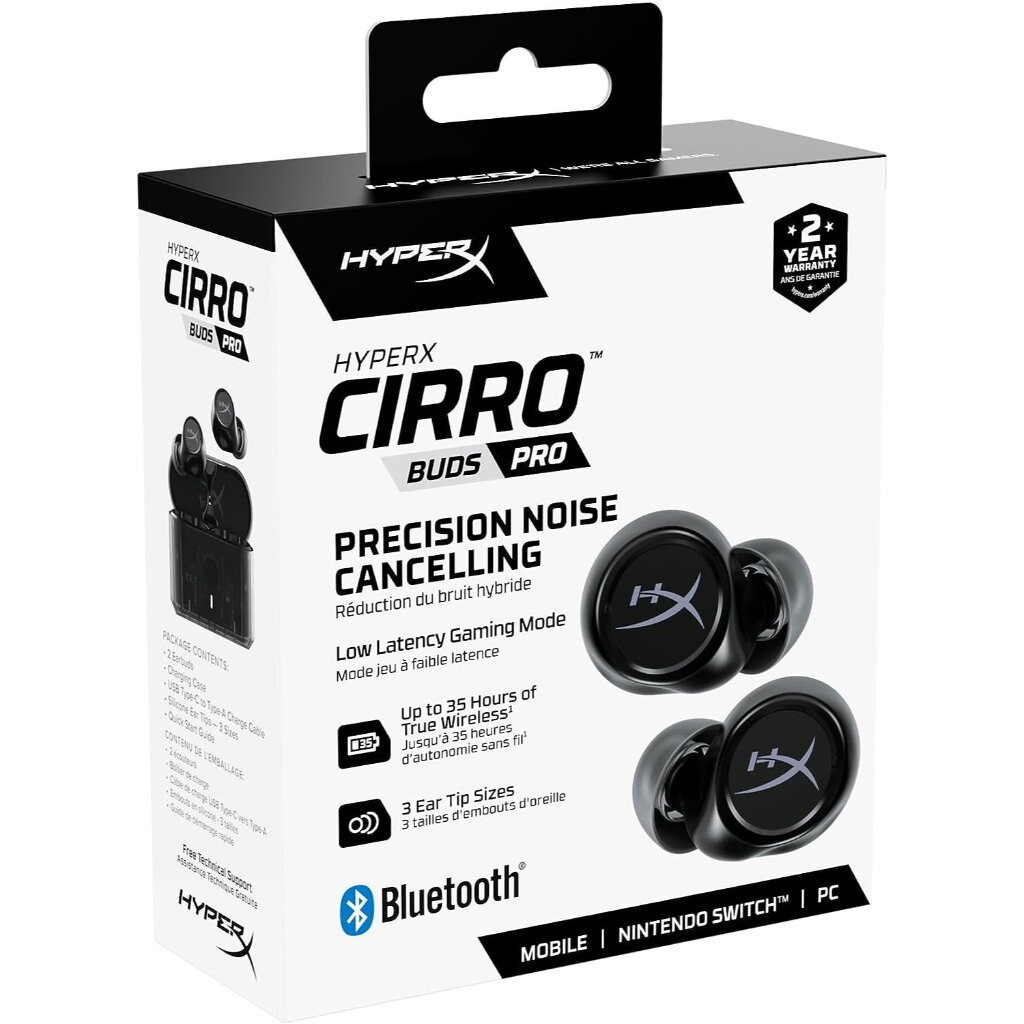 HyperX Cirro Buds Pro True Wireless Earbuds With Precision Noise ...