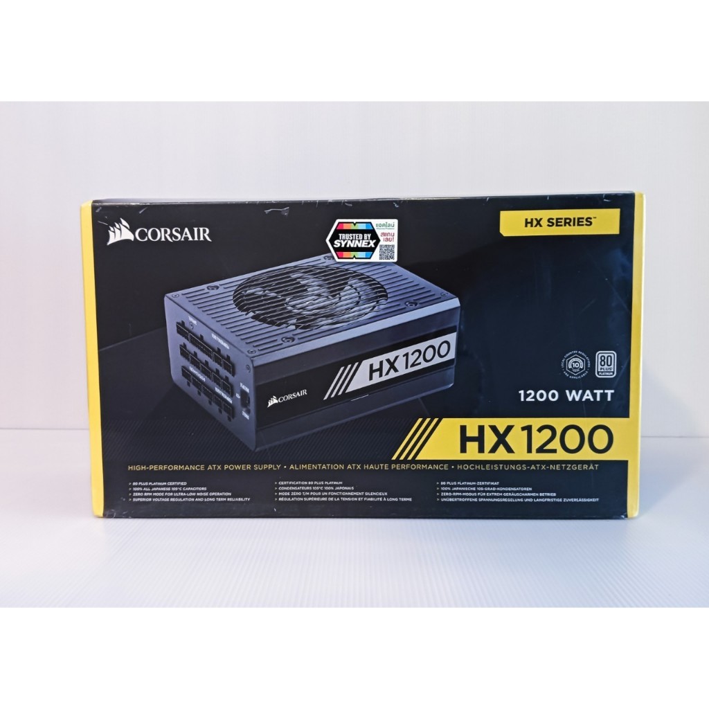 ของใหม่มือ1 POWER SUPPLY CORSAIR HX1200 - 1200W 80 PLUS PLATINUM (BLACK ...