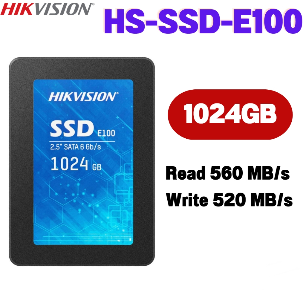 1TB SSD (เอสเอสดี) HIKVISION E100 - 2.5" SATA SSD (HS-SSD-E100 1024G) | Shopee Thailand