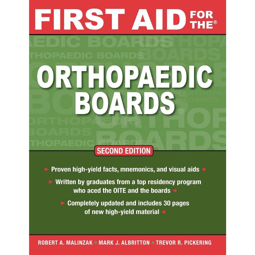 [หนังสือ] First Aid For The USMLE Orthopaedic Boards กระดูกและข้อ ...