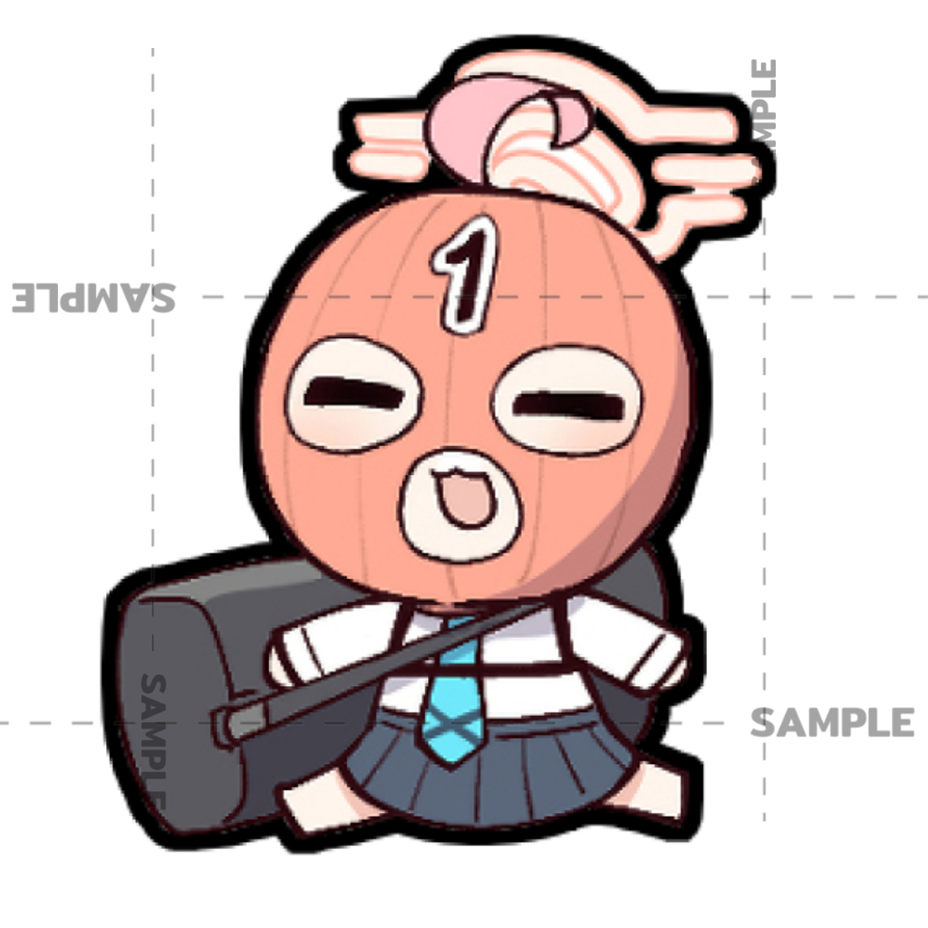 Blue Archive meme สติกเกอร์ 2 แผ่น สวมโม่ง Blue Archive Stickers Fan ...