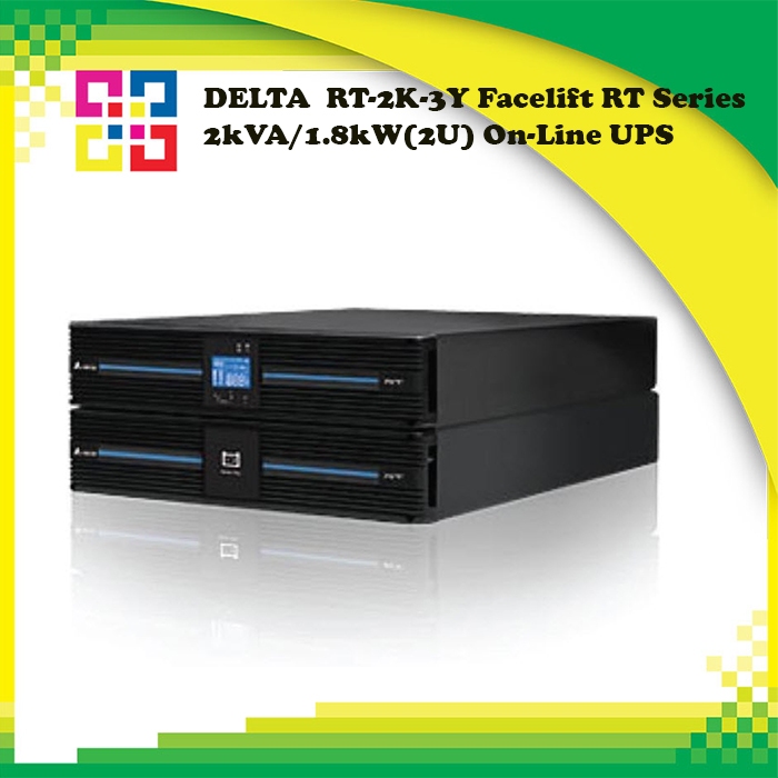 DELTA RT-2K-3Y Facelift RT Series 2kVA/1.8kW(2U) On-Line UPS | Shopee Thailand