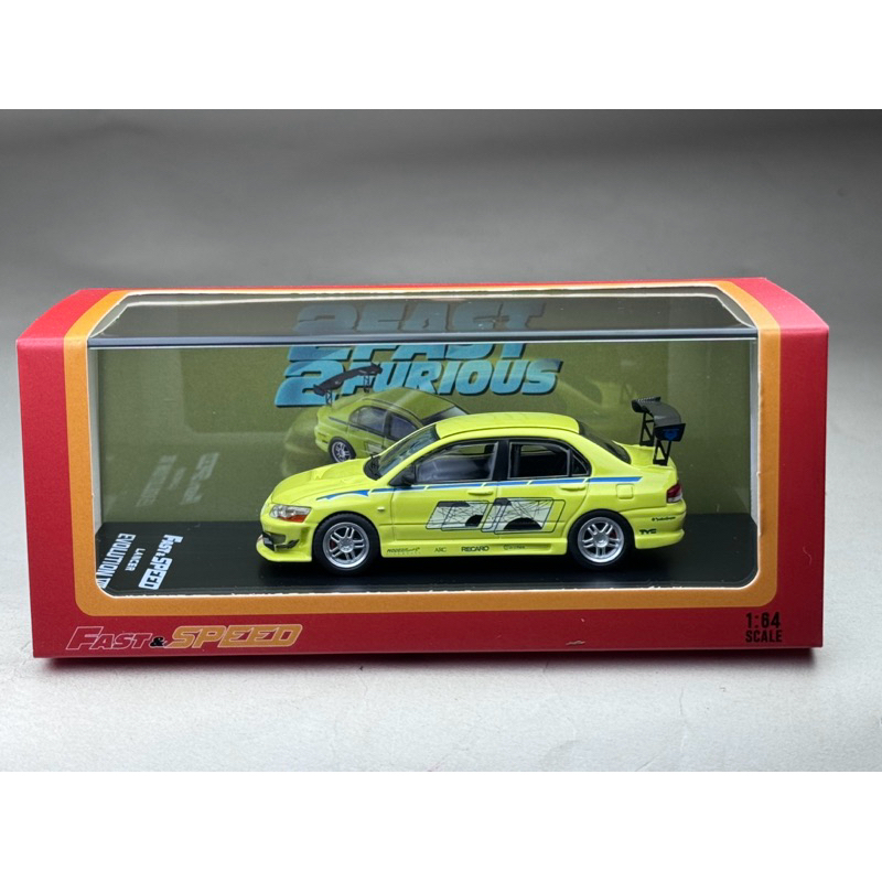 Mitsubishi Lancer Evolution VII 2Fast 2Furious Scale 1:64 ยี่ห้อ ...